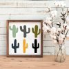 Hand Drawn Boho Cactus Bundle SVG, PNG, JPG, PSD, DXF Files | Craftpi