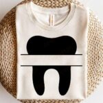 Teeth Monogram SVG, PNG, JPG, PSD, DXF Files | Craftpi
