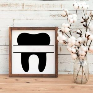 Teeth Monogram SVG, PNG, JPG, PSD, DXF Files | Craftpi