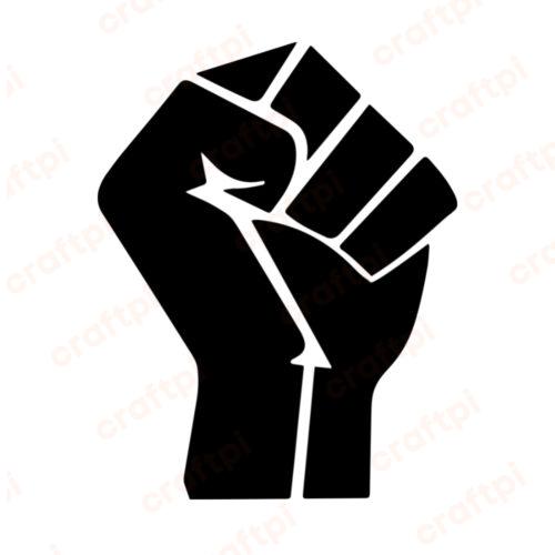 Black BLM & Black Lives Matter Fist SVG, PNG, JPG, PSD, DXF Files | Craftpi