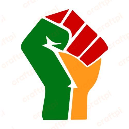 Colorful BLM & Black Lives Matter Fist SVG, PNG, JPG, PSD, DXF Files ...
