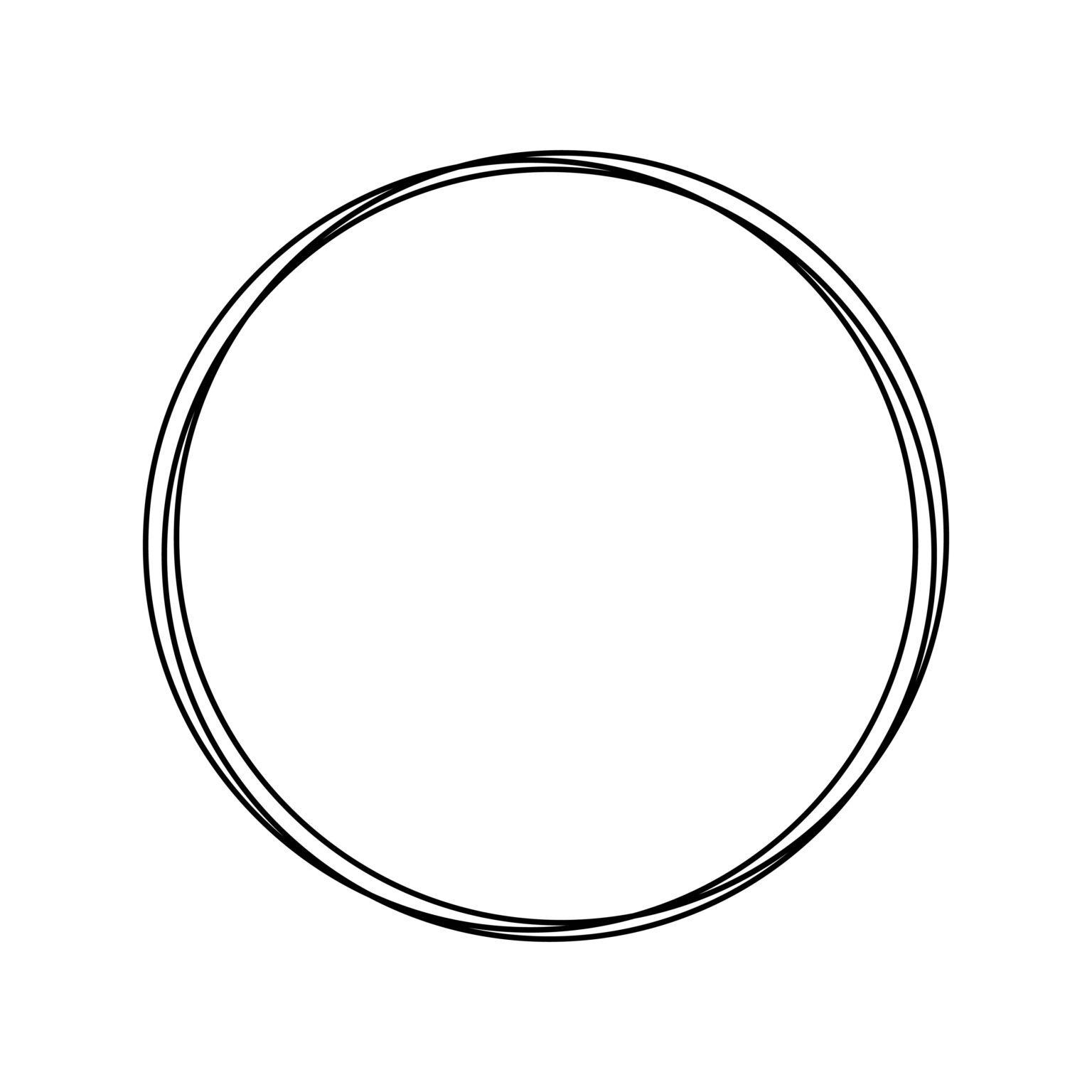 Bold Circle Frame SVG, PNG, JPG, PSD, DXF Files | Craftpi