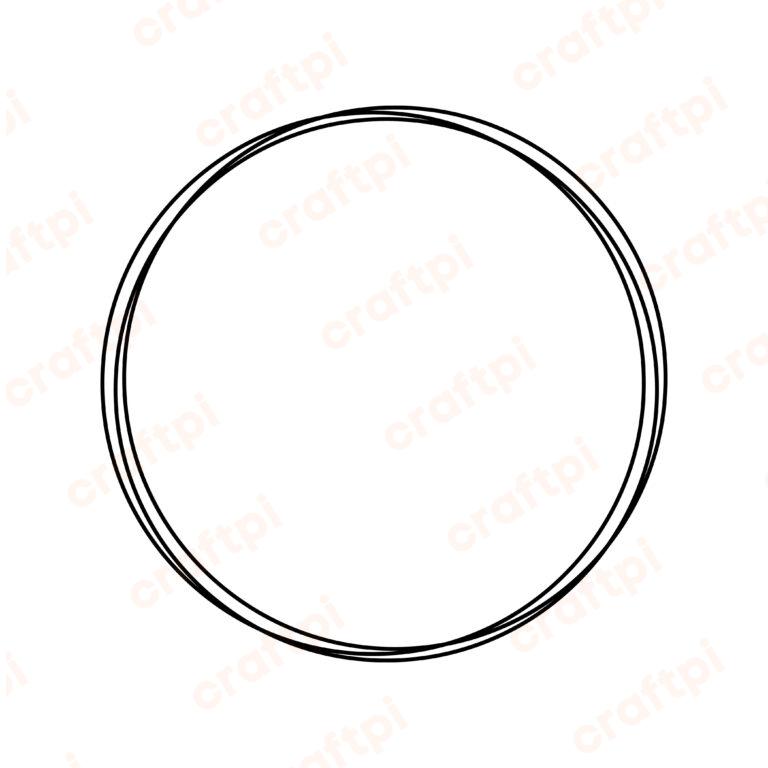 Bold Circle Frame SVG, PNG, JPG, PSD, DXF Files | Craftpi