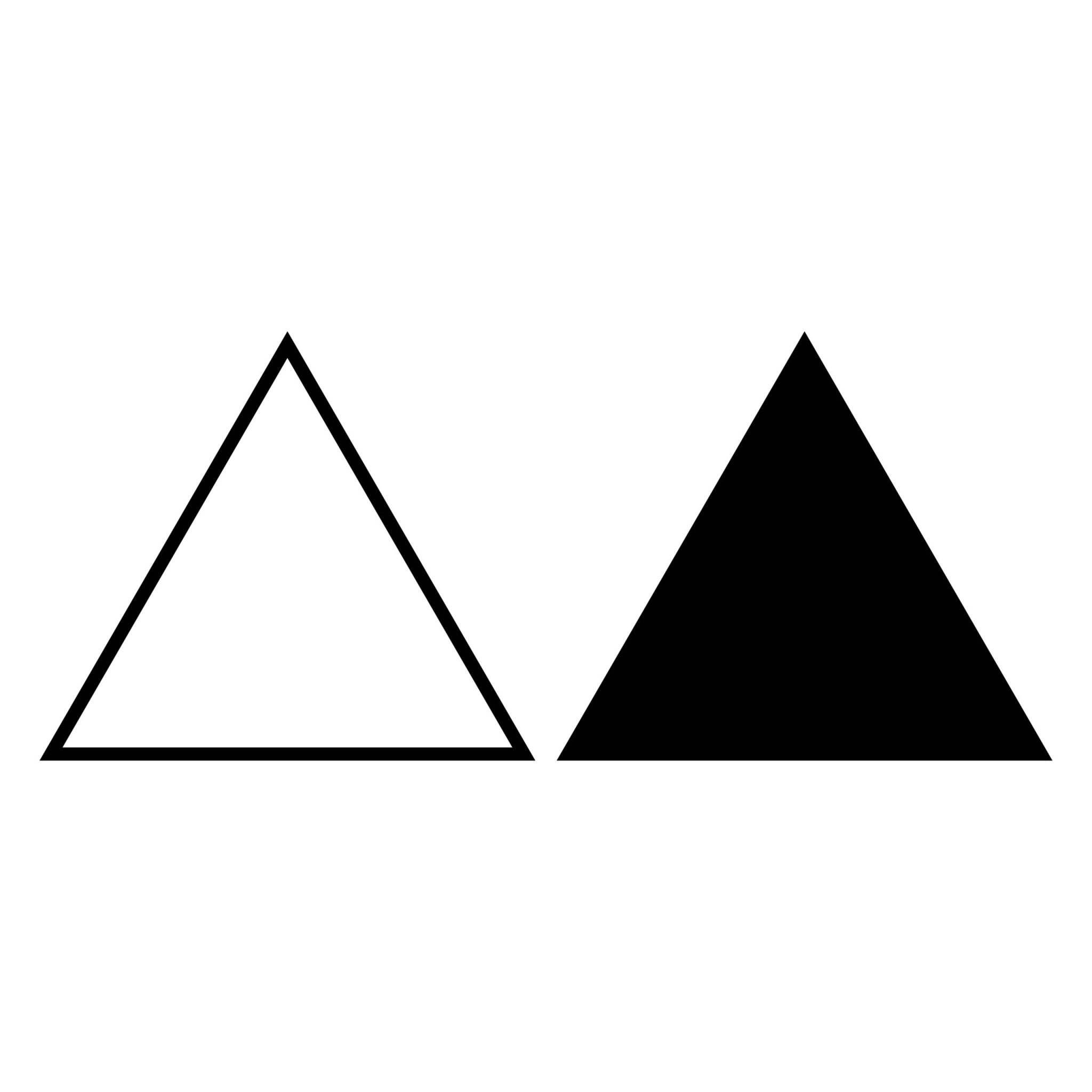 Simple Triangle SVG, PNG, JPG, PSD, DXF Files | Craftpi