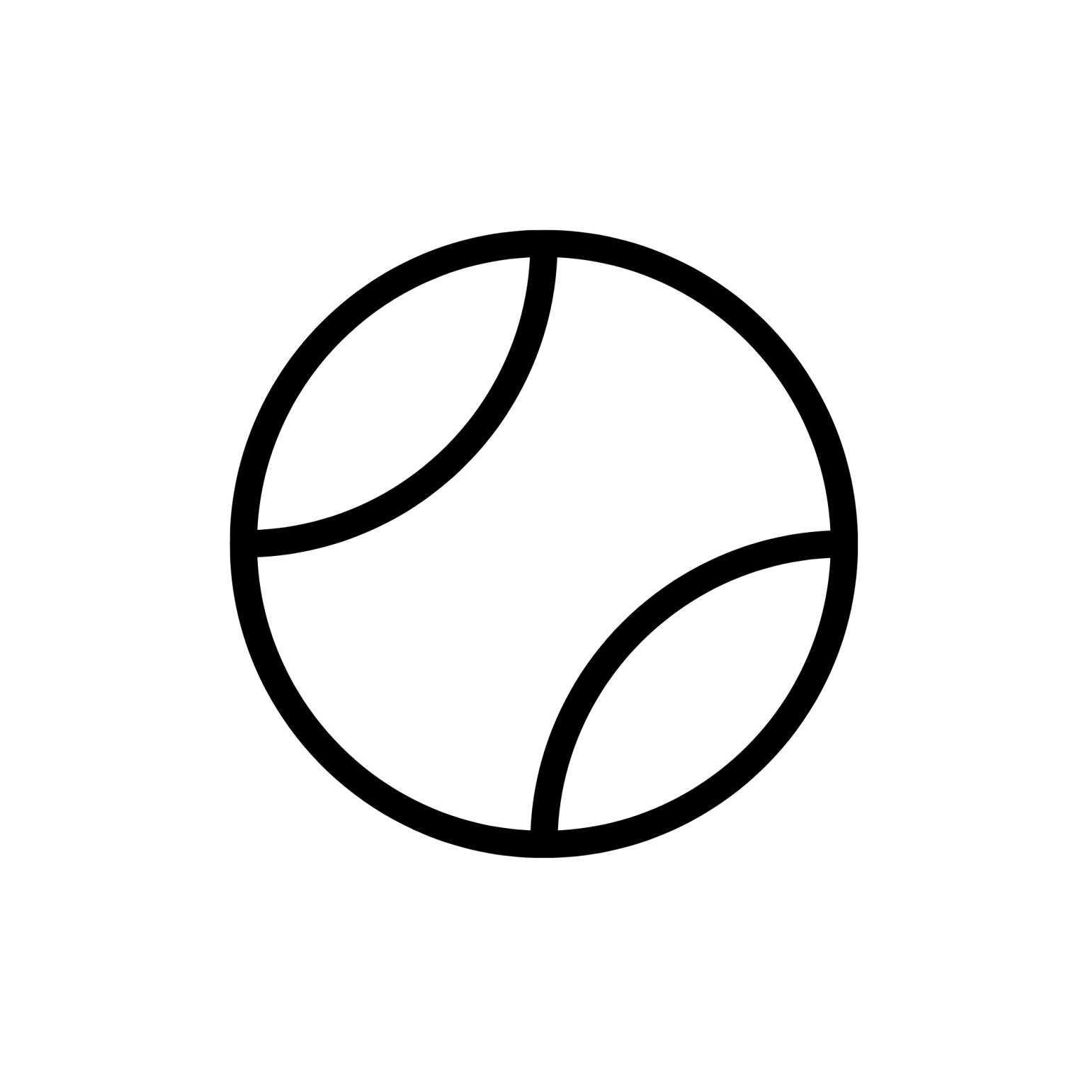 Tennis Ball Outline SVG, PNG, JPG, PSD, DXF Files | Craftpi