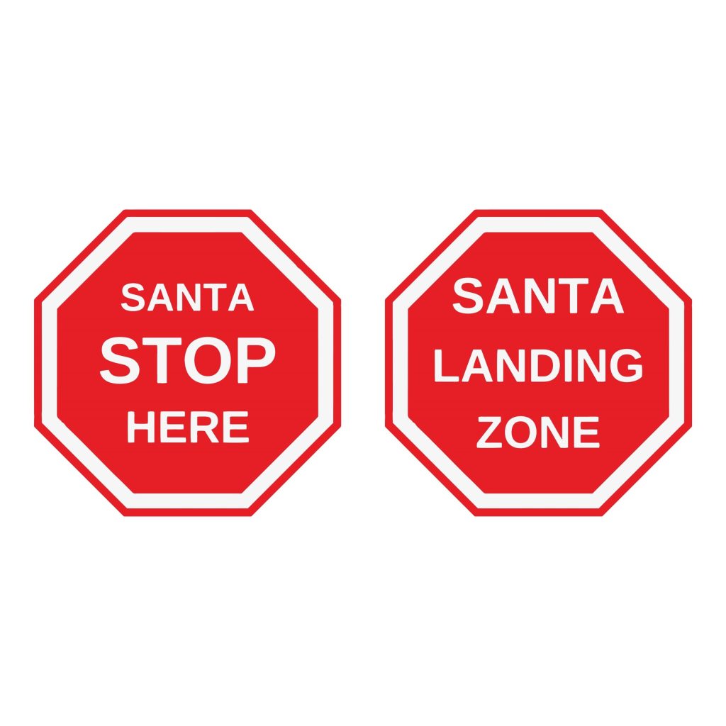 Free Santa Landing Zone SVG, PNG, JPG, DXF, PSD Files | Craftpi