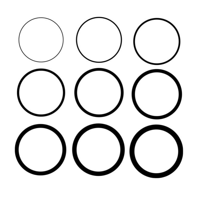 Bold Circle Frame SVG, PNG, JPG, PSD, DXF Files | Craftpi