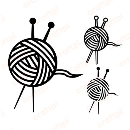 Yarn Balls SVG, PNG, JPG, PSD, DXF Files | Craftpi
