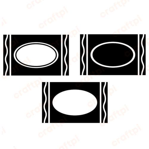 Crayon Wrap Template Bundle SVG, PNG, JPG, PSD, DXF Files | Craftpi