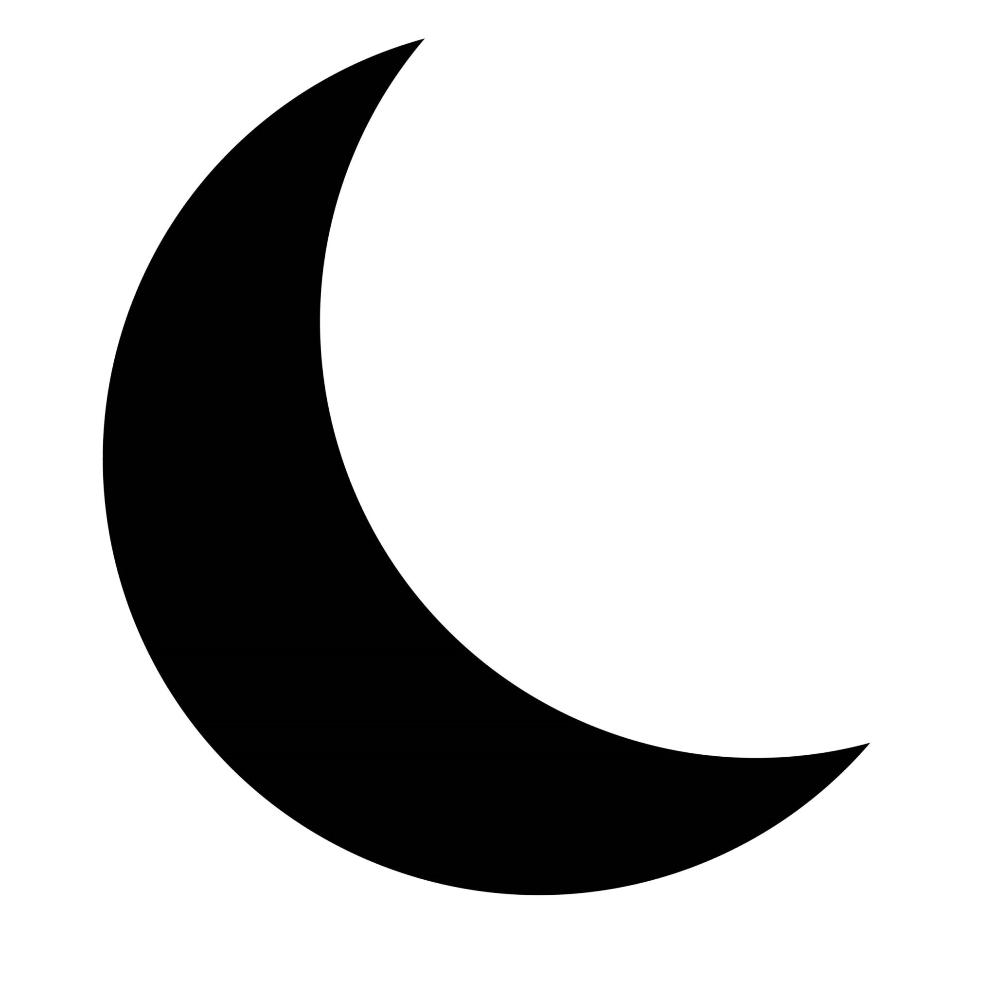 Crescent Moon SVG, PNG, JPG, PSD, DXF Files | Craftpi