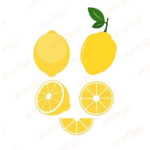 Lemon Bundle SVG, PNG, JPG, PSD, DXF Files | Craftpi