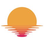 Basic Sunset Reflection SVG, PNG, JPG, PSD, DXF Files | Craftpi