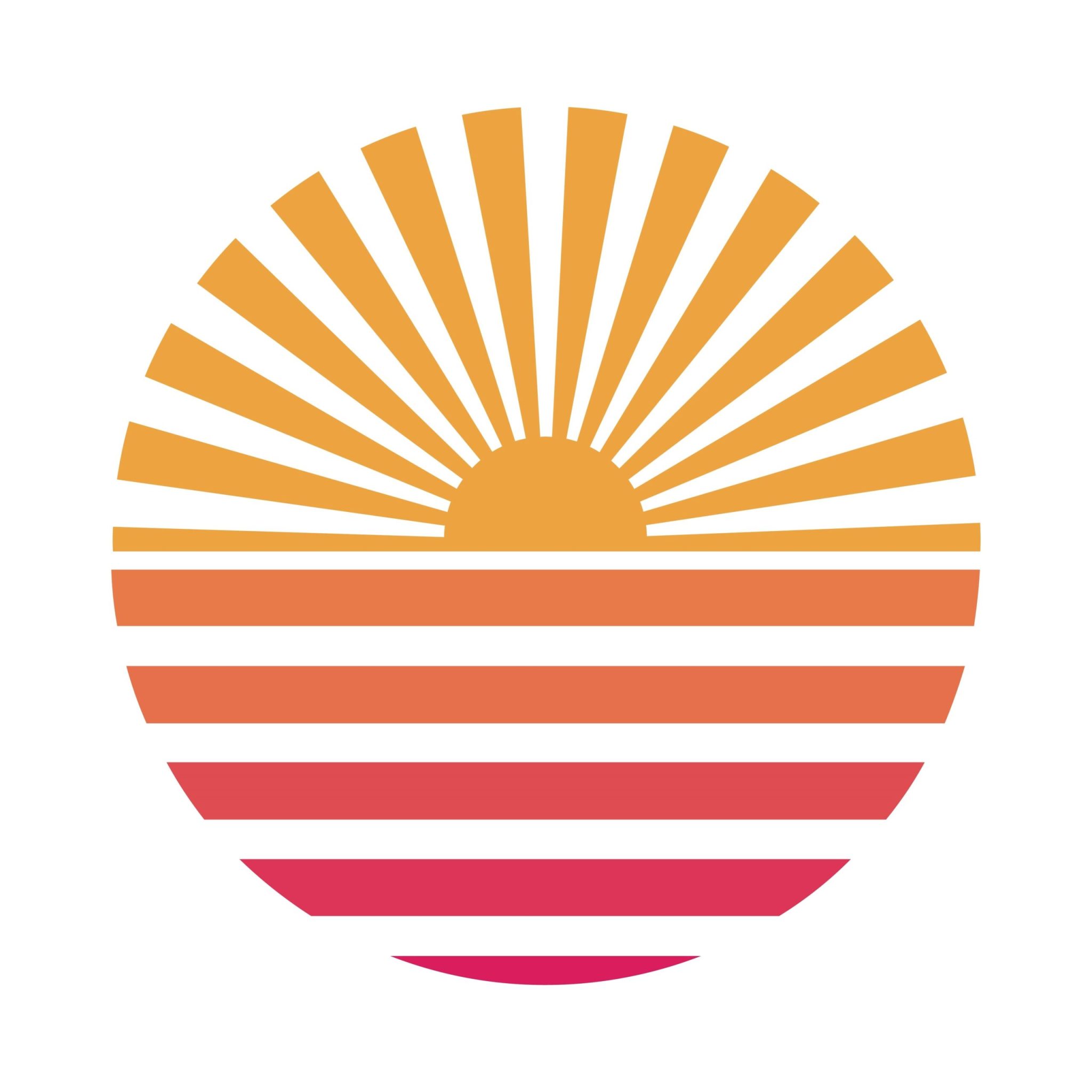 Retro Vintage Sunset Circle SVG, PNG, JPG, PSD, DXF Files | Craftpi