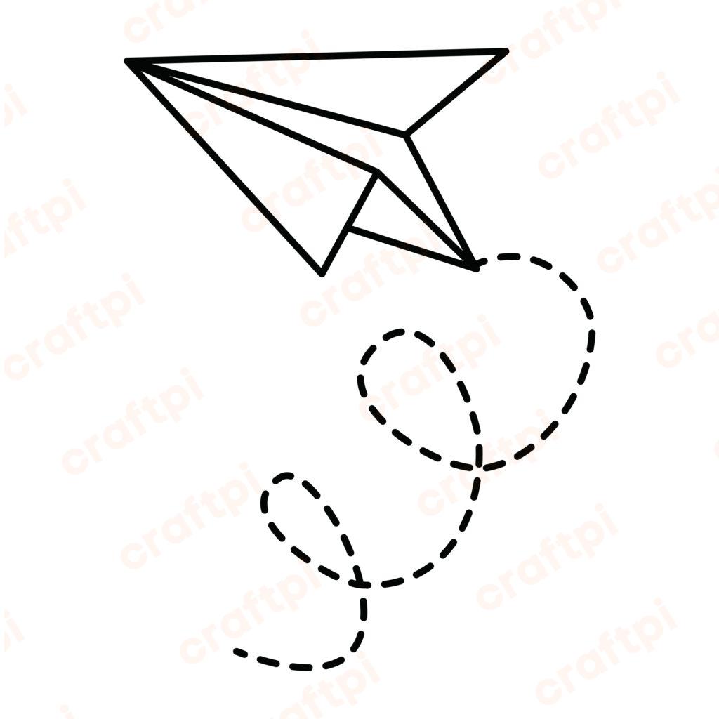 Paper Airplane SVG, PNG, JPG Files | Craftpi
