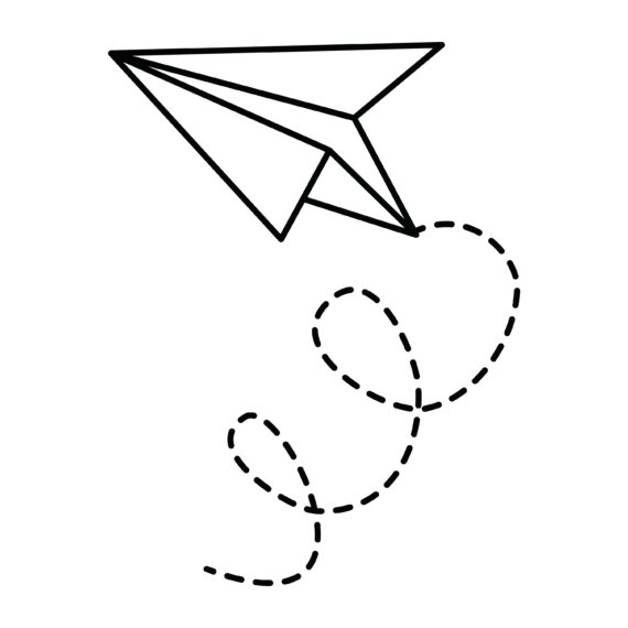 Paper Airplane Svg Png Files Craftpi
