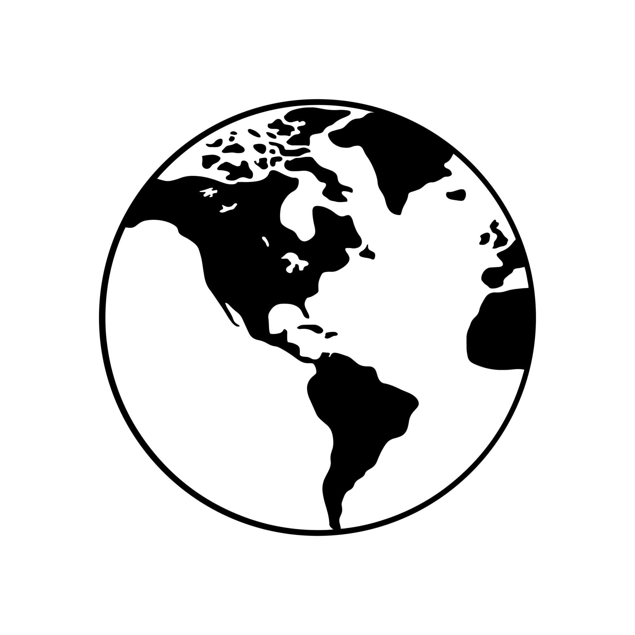 Layered Earth Outline SVG, PNG, JPG, PSD, DXF Files | Craftpi