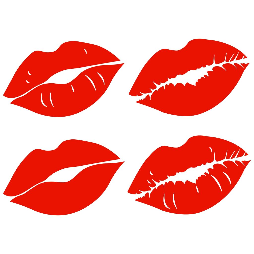 Free Simple Lips Bundle SVG, PNG, JPG, PSD, DXF Files | Craftpi