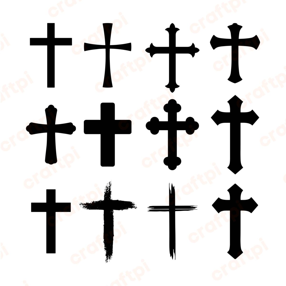 Cross Silhouette PNG, JPG, SVG, PSD, DXF Files | Craftpi