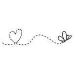 Butterfly Path with Heart TrAIl SVG, PNG, JPG, PSD, DXF Files | Craftpi