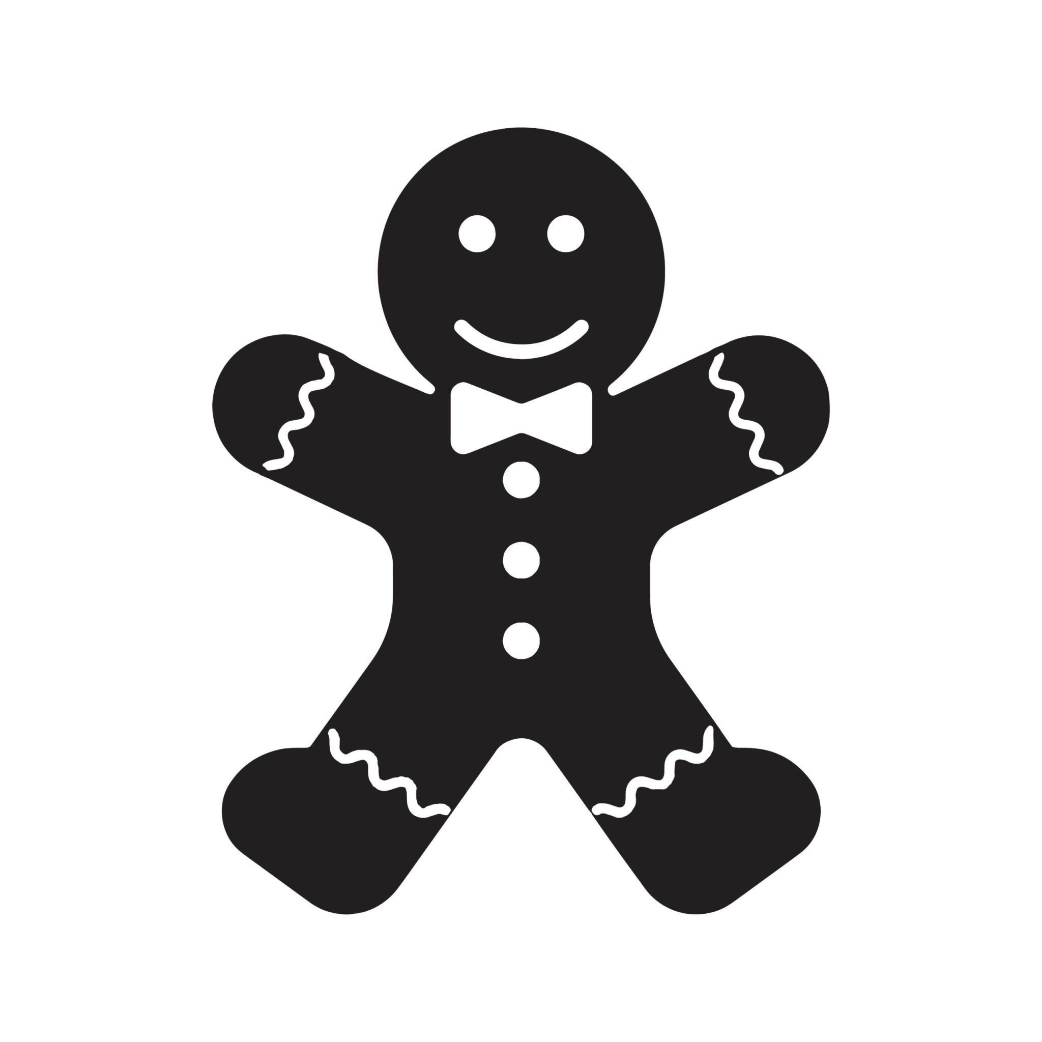 Black Gingerbread SVG, PNG, JPG, PSD, DXF Files | Craftpi