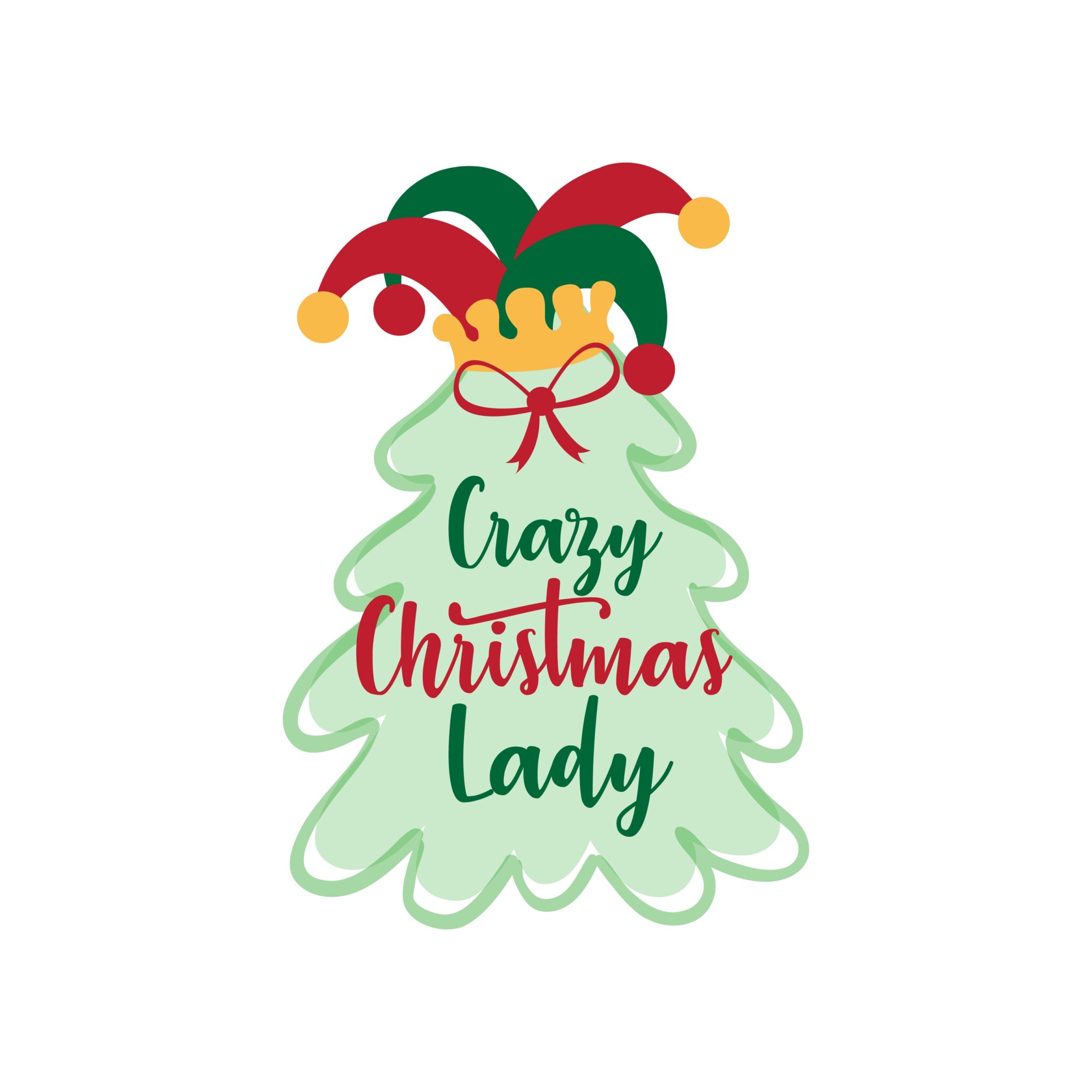 Line Christmas Tree with Star SVG, PNG, JPG, PSD, DXF Files | Craftpi