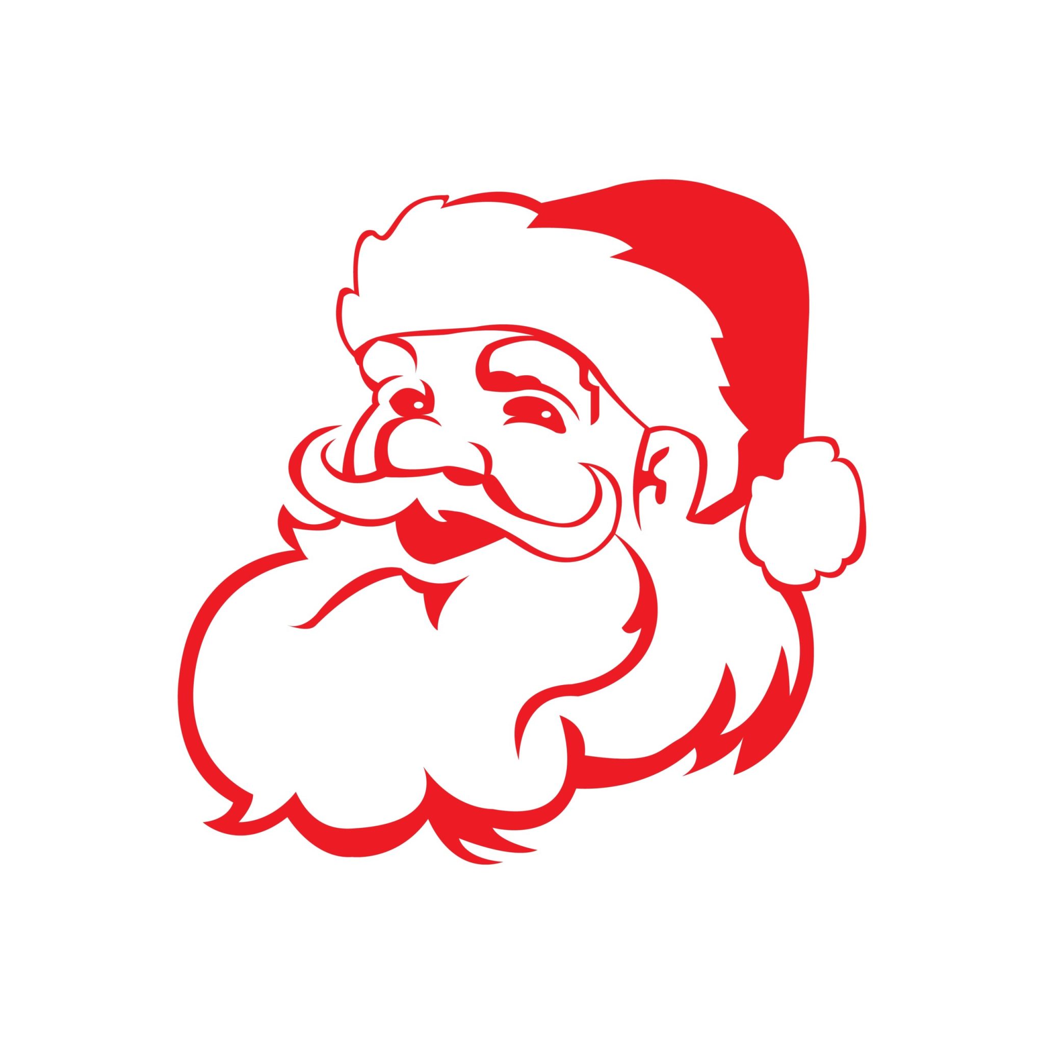 Santa Head SVG, PNG, JPG, PSD, DXF Files | Craftpi