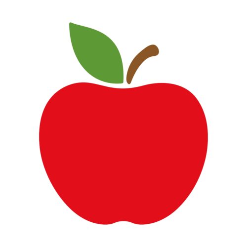 Red Apple Clipart SVG, PNG, JPG, PSD, DXF Files | Craftpi