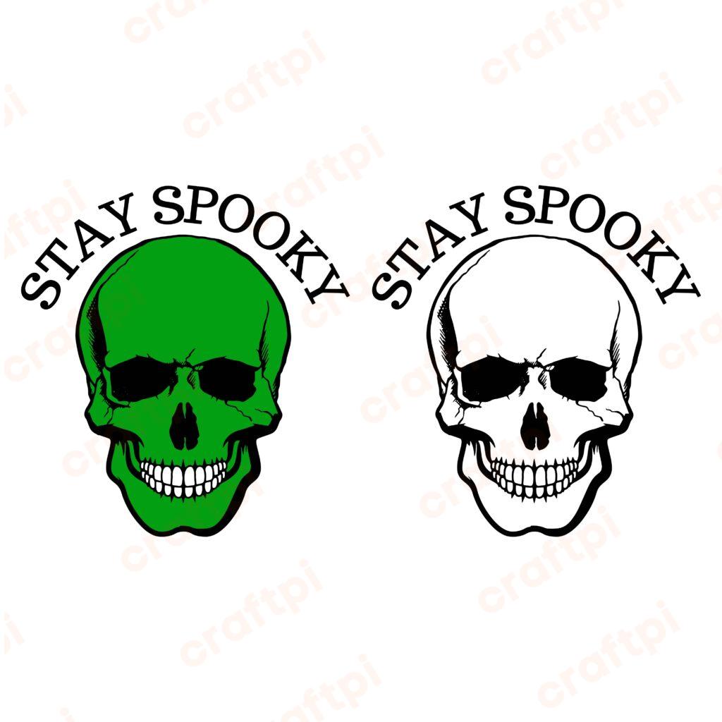 Spooky Skull PNG, JPG, SVG, PSD, DXF Files | Craftpi