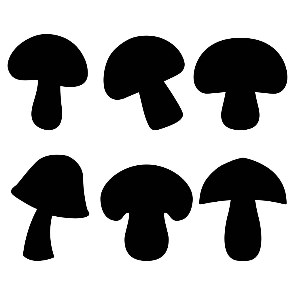 Mushroom Bundle SVG, PNG, JPG, PSD, DXF Files | Craftpi