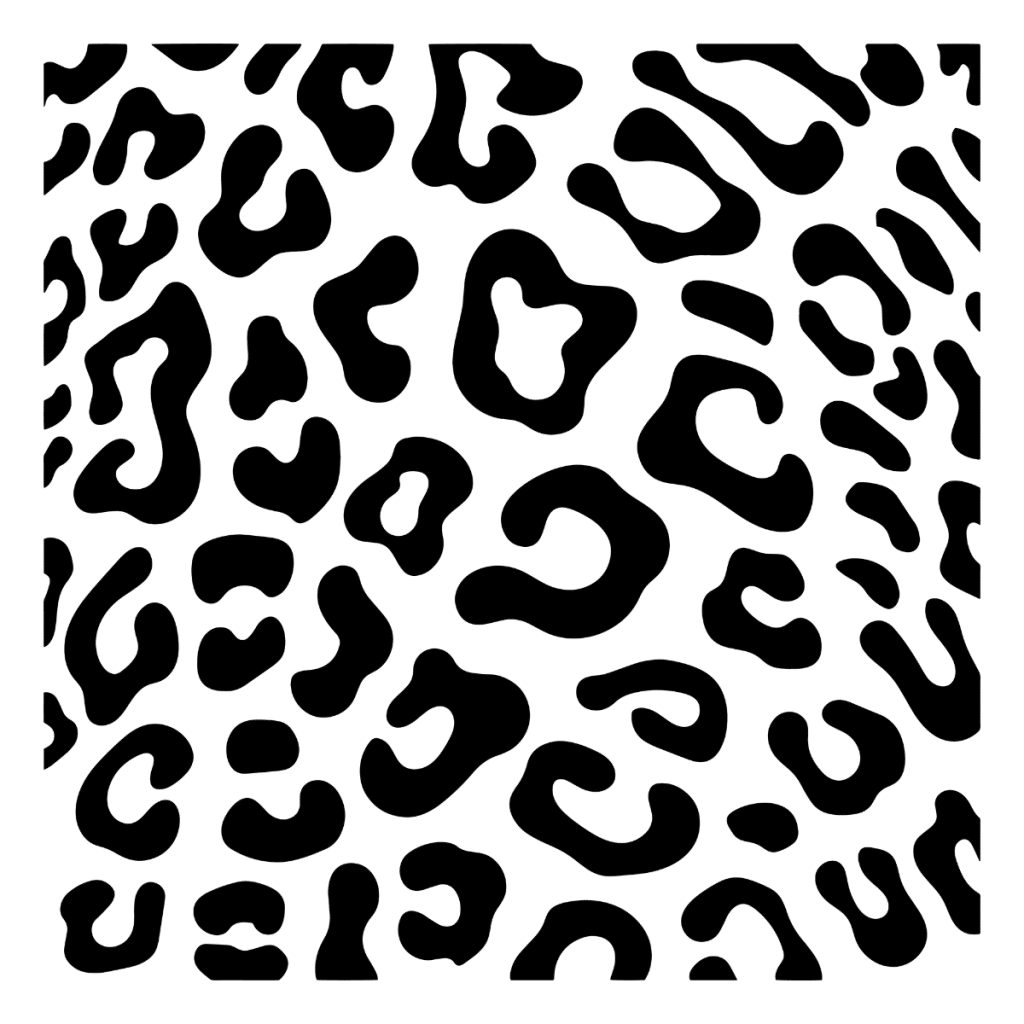 Black Cheetah Pattern Print SVG, PNG, JPG Files | Craftpi