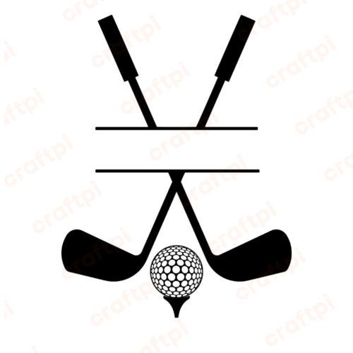 Golf Monogram SVG, PNG, JPG, PSD, DXF Files | Craftpi