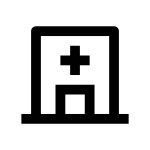 Transparent Hospital Icon SVG, PNG, JPG, PDF Files | Craftpi
