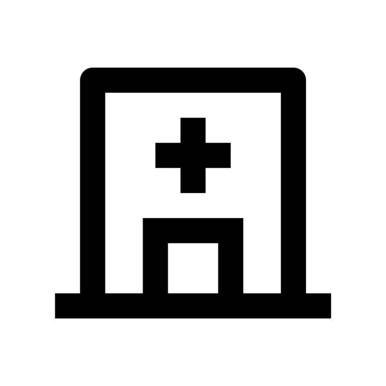 Transparent Hospital Icon SVG, PNG, JPG, PDF Files | Craftpi