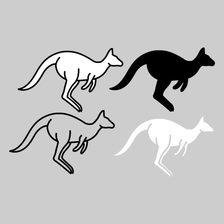 Kangaroo Bundle SVG, PNG, JPG, PSD, DXF Files | Craftpi