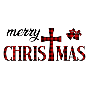 Merry Christmas with Buffalo Plaid SVG, PNG, JPG, PSD, DXF Files | Craftpi