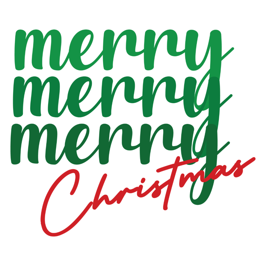 Stacked Merry Christmas SVG, PNG, JPG, PSD, DXF Files | Craftpi