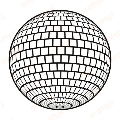 Party Ball Outline SVG, PNG, JPG, PSD, DXF Files | Craftpi
