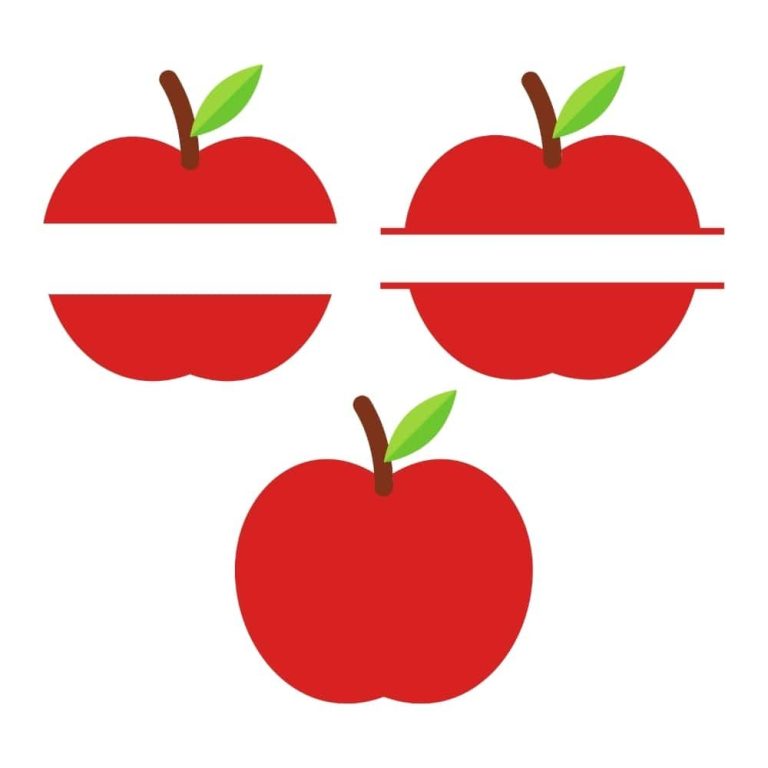 Apple Monogram Bundle SVG, PNG, JPG, PSD, DXF Files | Craftpi