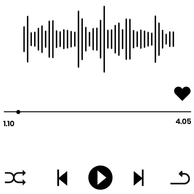 Music Playlist Template SVG, PNG, JPG, PSD, DXF Files | Craftpi