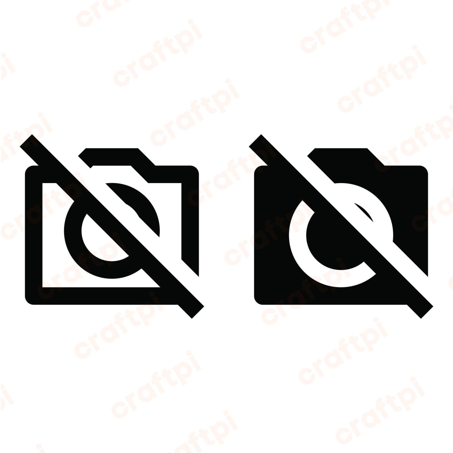 Camera Off Icon SVG, PNG, JPG, PSD, DXF, PDF Files | Craftpi