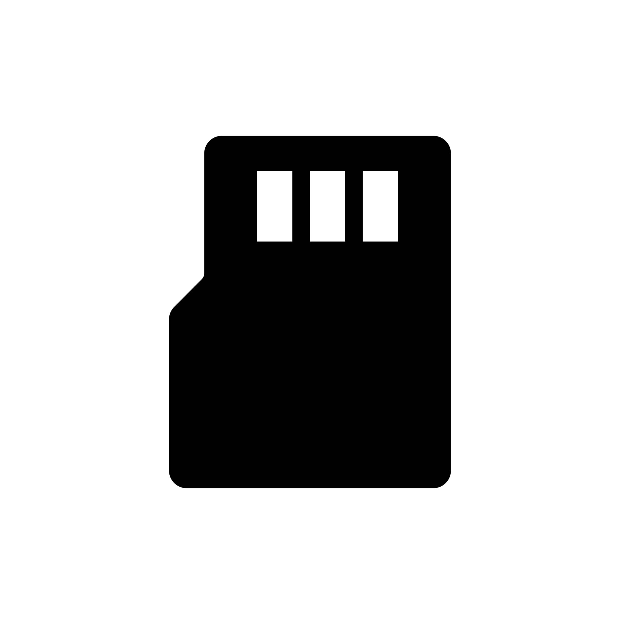 SD Card Icon SVG, PNG, JPG, PDF Files | Craftpi