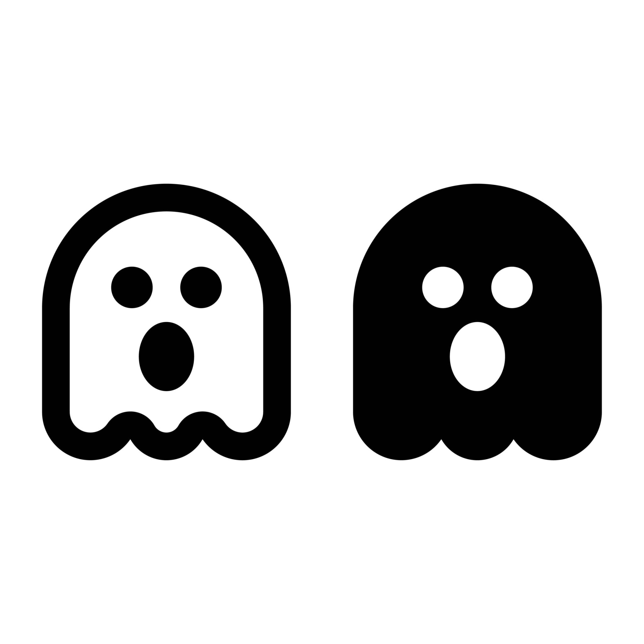 Free Simple Ghosts Icon SVG, PNG, JPG, DXF, PDF Files | Craftpi