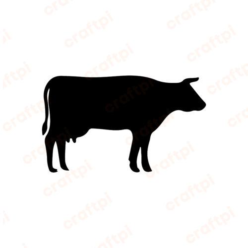Cow Vector SVG, PNG, JPG, PSD, DXF, PDF Files | Craftpi