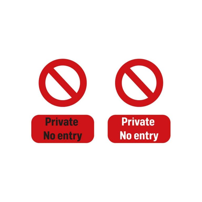 Private No Entry Sign SVG, PNG, JPG, PSD, DXF Files | Craftpi
