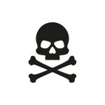 Skull and Crossbones SVG, PNG, JPG, PSD, DXF Files | Craftpi