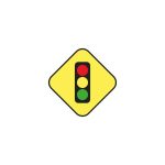 Yellow Traffic Light Sign SVG, PNG, JPG, PSD, DXF Files | Craftpi
