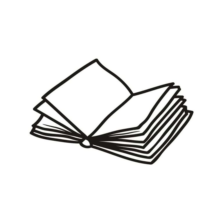 Free Open Book Outline SVG, PNG, JPG, PSD, DXF Files | Craftpi