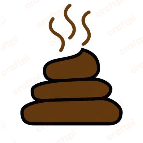 Free Poo Emoji SVG, PNG, JPG, PSD, DXF Files | Craftpi