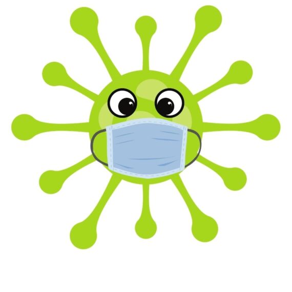 Virus with Mask SVG, PNG, JPG, PSD, DXF Files | Craftpi