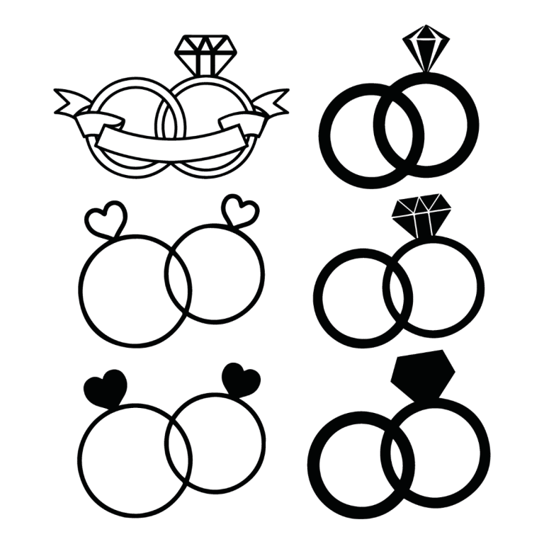 Wedding Rings SVG, PNG, JPG, PSD, DXF Files | Craftpi Wedding Rings SVG, PNG, JPG, PSD, DXF Files | Craftpi